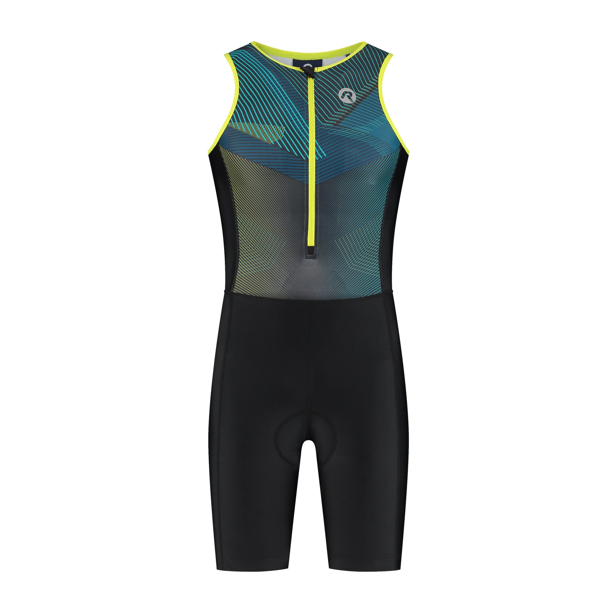 Florida Graphic triathlon suit | Black/Neon Yellow | Rogelli